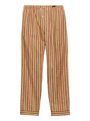 Prada Striped Trousers - Brown