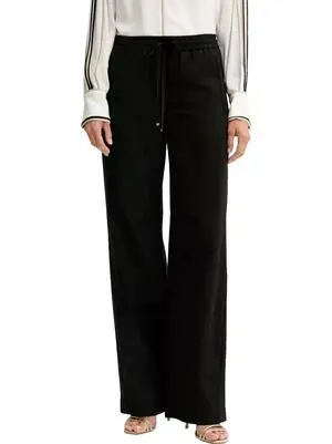 BOSS Wide-leg Trousers - Black