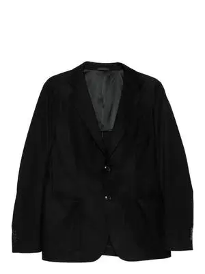 Giorgio Armani Two-button Patch-pocket Jacket - Black
