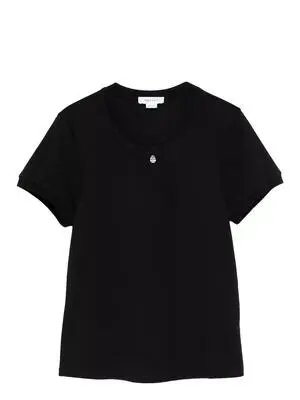 Alexander McQueen Logo Cotton T-shirt - Black