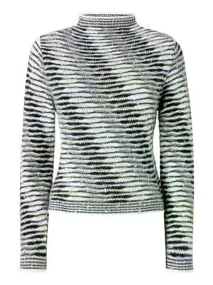 Missoni Mock-neck Long Sleeve Sweater - Black