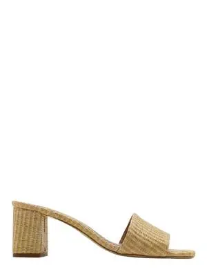 ANDREA GOMEZ 50mm Claudia Heeled Mules - Brown