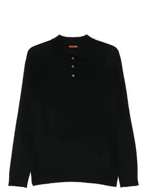 Barena Venezia Long-sleeve Polo Shirt - Black