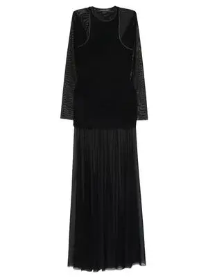 FEDERICO CINA Layered Maxi Dress - Black
