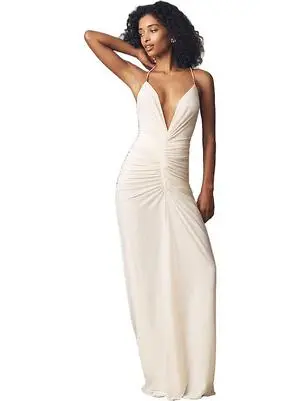 Ronny Kobo Anya Sleeveless Maxi Dress - Ivory