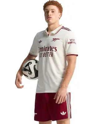 Adidas Arsenal 25/26 Third Authentic Jersey - Cloud White / Team Coll Burgundy 2