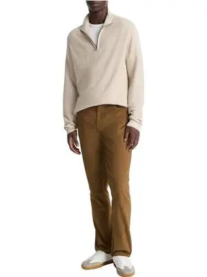 Vince Dylan Slim 5-pocket Peached Stretch-cotton Pant - Natural
