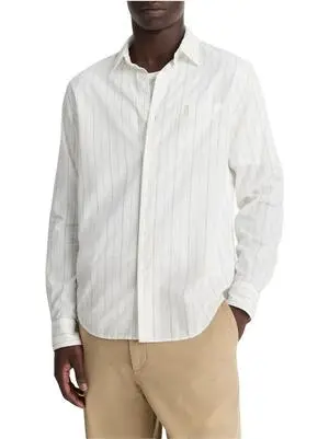 Vince Chatsworth Cotton Oxford Shirt - Stripe