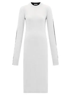 FERRAGAMO Two-tone Knitted Dress - Black / White