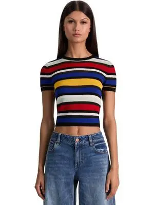 Alice + Olivia Ciara Striped Pullover - Stripe
