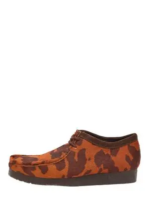 Clarks Wallabee - Brown Cow Print