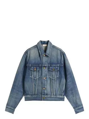 Fear Of God Denim Trucker Jacket - Mid Indigo