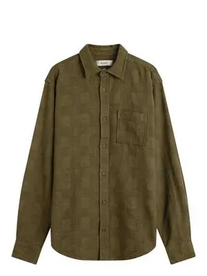 FORET River Jacquard Shirt - Army