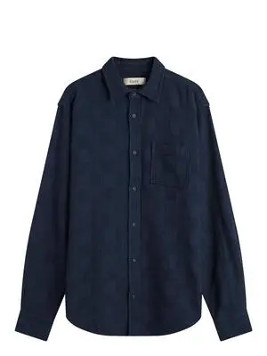 FORET River Jacquard Shirt - Navy