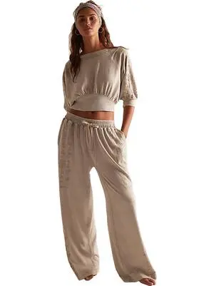 Free People Feeling Special Lounge Pants Moonstruck