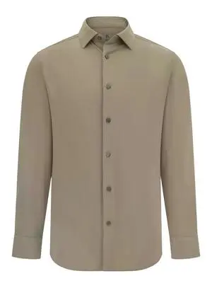Boggi Milano Long-sleeve Button-up Shirt - Neutrals