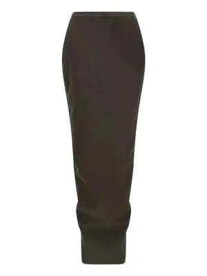 RICK OWENS Crossover Elastic-Waistband Skirt
