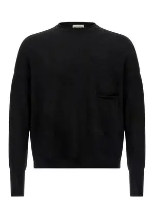 MA'RY'YA Pocket Wool Sweater - Black