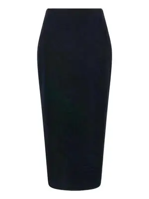 BLAZÉ MILANO Sharewood Sussex Jacquard Midi Skirt - Blue