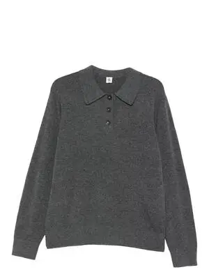 THE GARMENT Como Button Polo Top - Grey