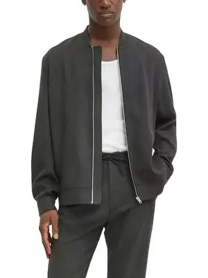 LES DEUX Zip-up Bomber Jacket - Grey