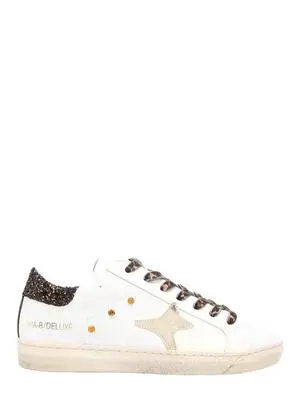 AMA-BRAND Glitter-panel Low-top Sneakers - White