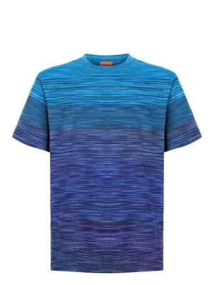 Missoni Ombre Striped T-shirt - Blue