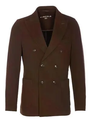 CIRCOLO 1901 Double-breasted Blazer - Brown