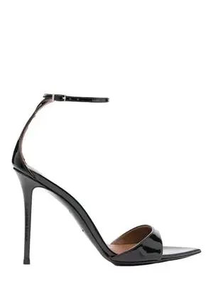 GIUSEPPE ZANOTTI 105mm Intriigo Leather Sandals - Black