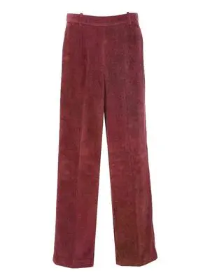 CIRCOLO 1901 Corduroy Straight-leg Trousers - Red