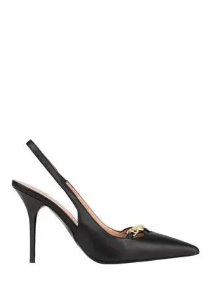 MOSCHINO Slingback Leather Pumps