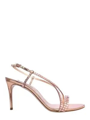 Casadei Embellished Criss-cross Sandals - Pink