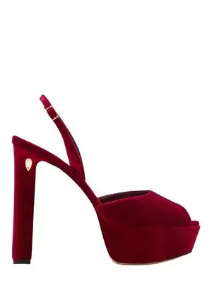 JENNIFER CHAMANDI 130mm Antonio Platform Slingback Sandals