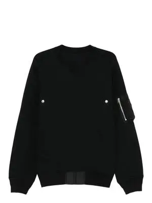 Sacai Button-fastening Zip-pocket Sweater - Black