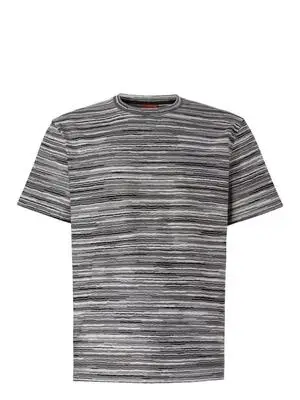 Missoni Striped Crew-neck T-shirt - Grey