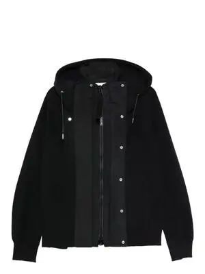 Sacai Zip-front Hooded Jacket - Black