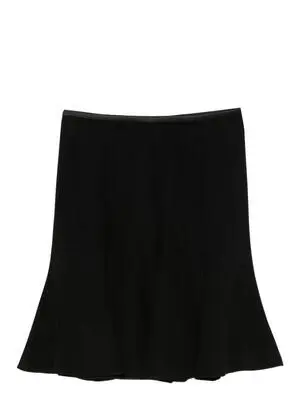 Emporio Armani Flared Mini Skirt - Black