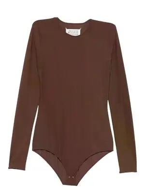 MAISON MARGIELA Long-sleeve Bodysuit - Brown