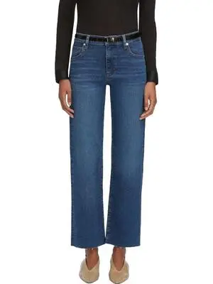 FRAME The Mellow Ankle Straight Leg Jeans - Elixir Raw After