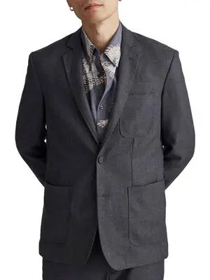 Billy Reid Archie Silk & Wool Sport Coat - Charcoal