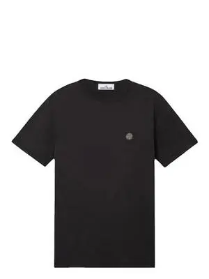 Stone Island Short Sleeve Compass Logo T-shirt - Black