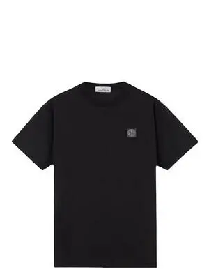 Stone Island Short Sleeve Compass Logo Ghost T-shirt - Black