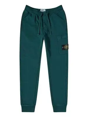 Stone Island Garment Dyed Pocket Jogger - Bottle Green