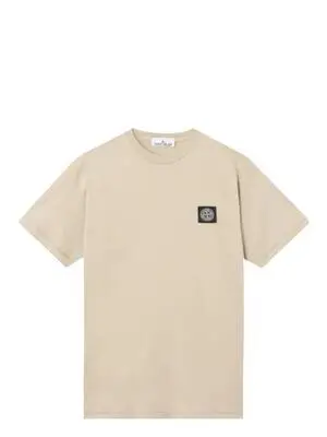 Stone Island Short Sleeve Compass Logo T-shirt - Desert