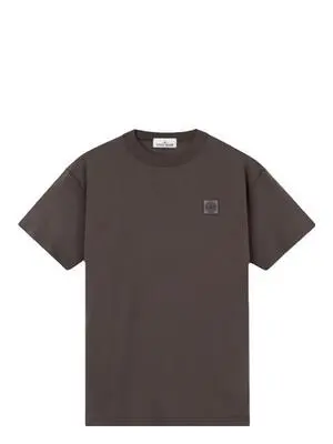 Stone Island Short Sleeve Compass Logo Ghost T-shirt - Charcoal
