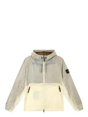 Stone Island Light Hooded Jacket - Reflective Ivory