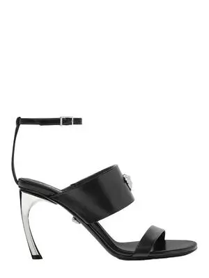 Versace Medusa Head-embellished Ankle-strap Sandals - Black