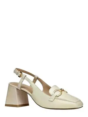 Geox 65mm Coronilla Slingback Block-heel Pumps - Neutrals