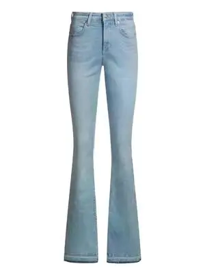 Hugo Boss Split-hem Flared Trousers - Blue