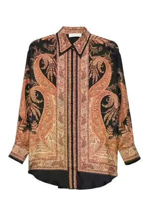 Zimmermann Paisley-print Shirt - Black